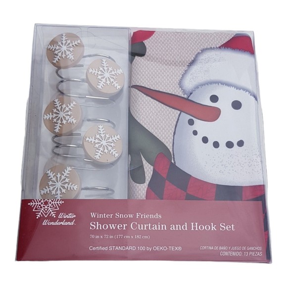 Winter Wonderland | Bath | Winter Wonderland 7 X 72 Snowman Shower ...